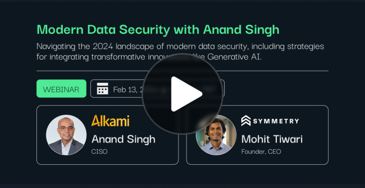 Modern Data Security With Anand Singh Symmetry Systems